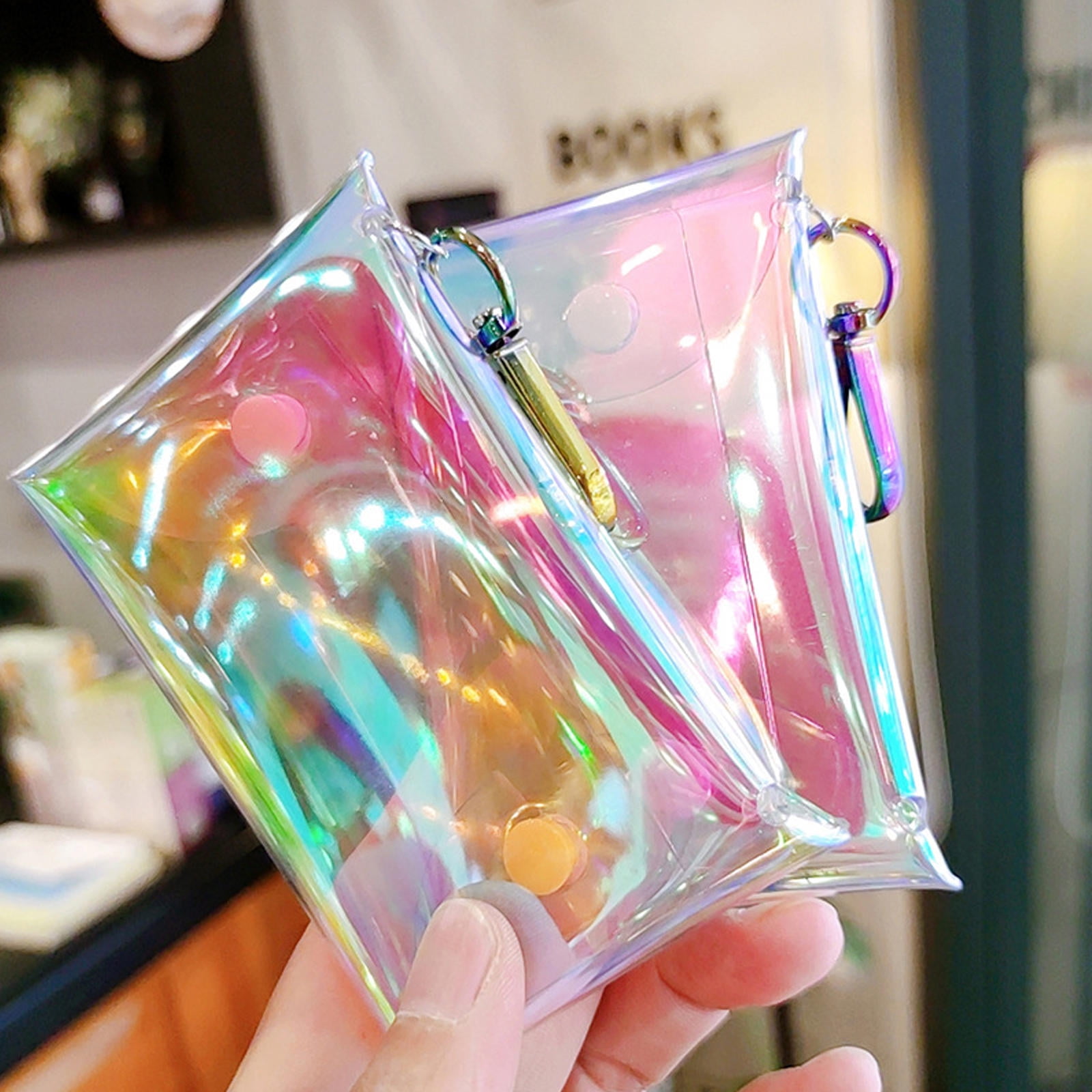 OULII 2Pcs Earphone Bag Mini Keychain Pouch Multi Colored PVC - Walmart.com