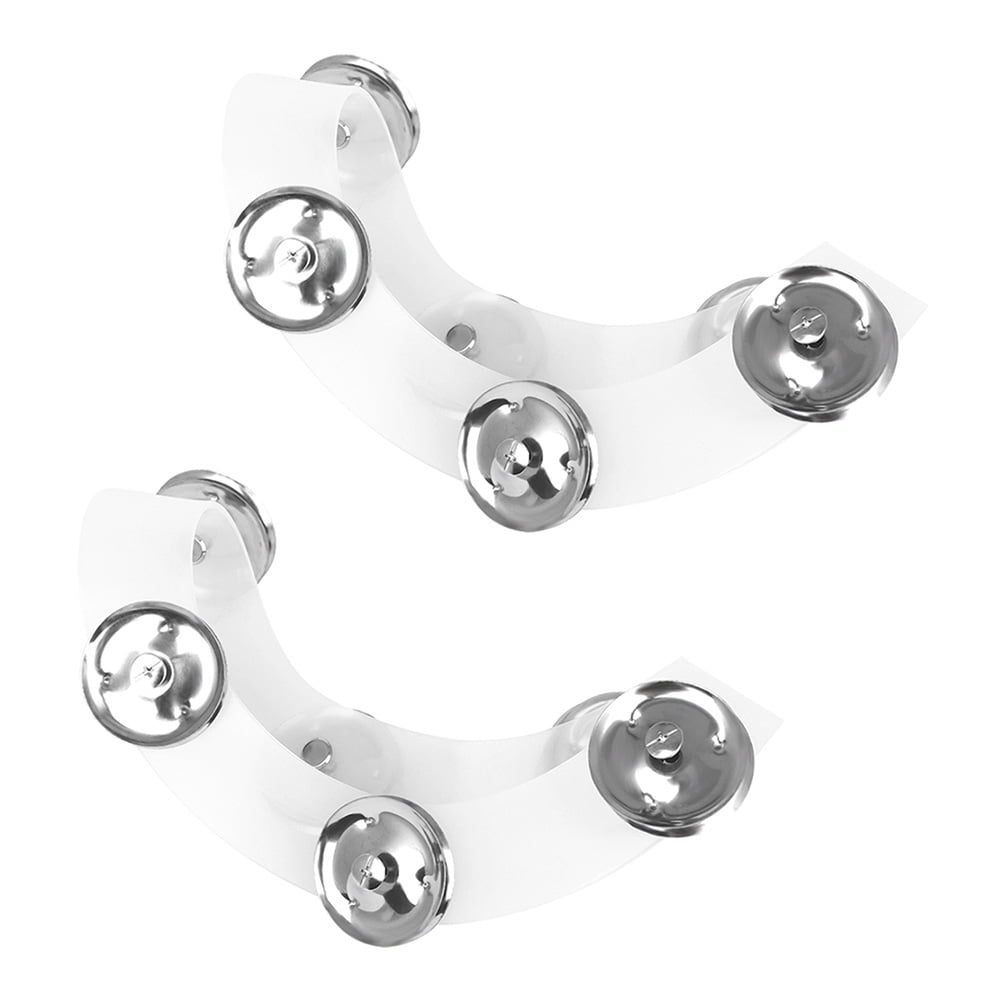 OULII 2Pcs Tambourine Cymbal Ring Percussion Instruments Drums Multi ...