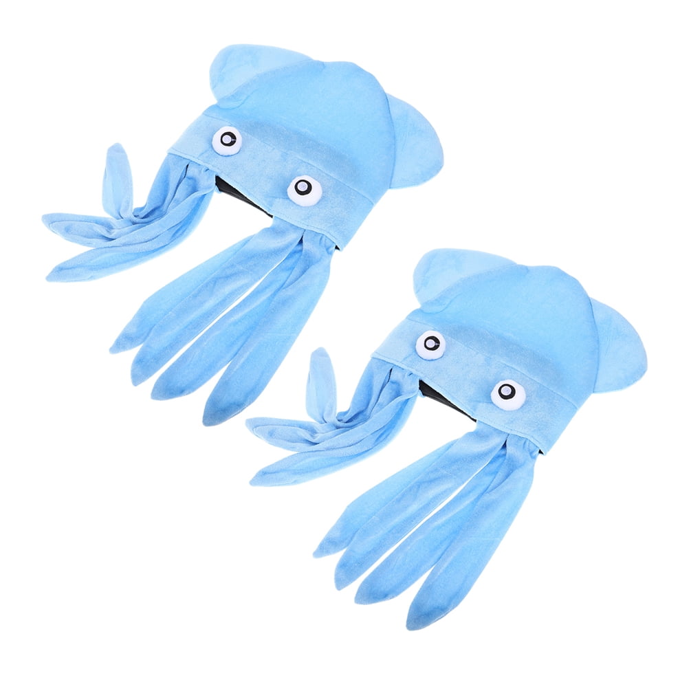 OULII 2pcs Funny Octopus Hat Headgear Kids Adults Crazy Hats Cosplay ...