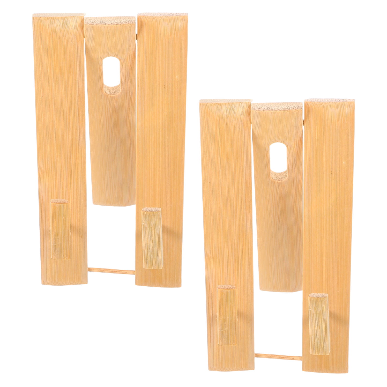 OULII 2pcs Japanese Fan Display Holder Bamboo Support For Organizing ...