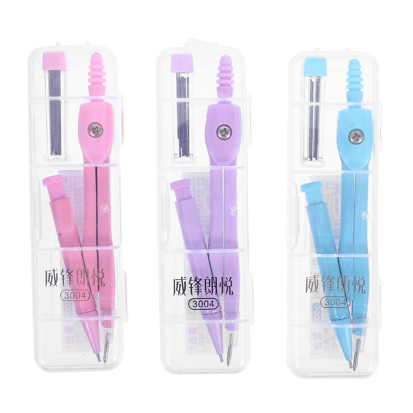 OULII 3 Sets Metal Geometry Compass Tool for Classroom Math and ...