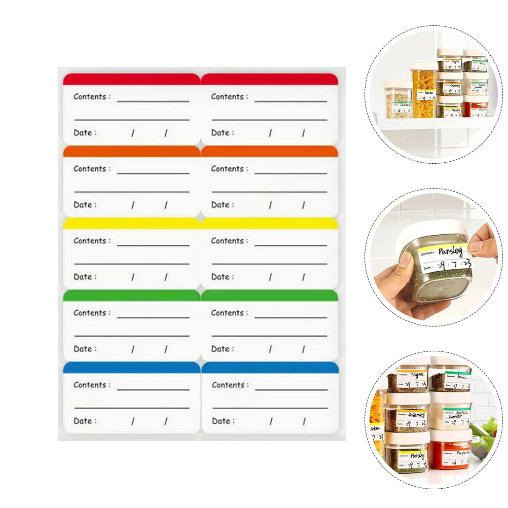 OULII 300Pcs Refrigerator Labels Freezer Food Labels Food ...