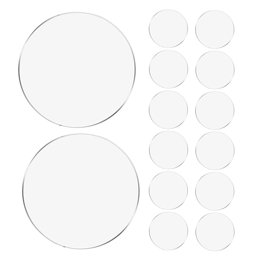 OULII 30Pcs Sheet Blank Round Circle Plate Acrylic Photo Frame Sheet ...
