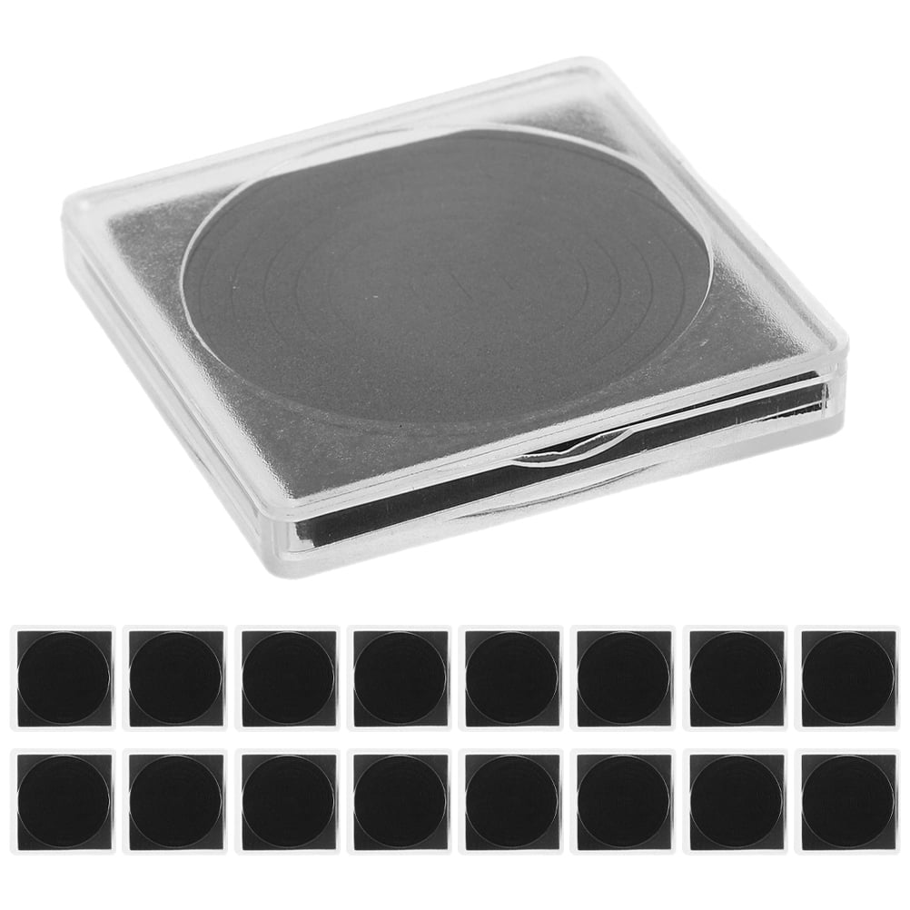 OULII 30Pcs Transparent Coin Collection Box Black Plastic Case for Coin ...