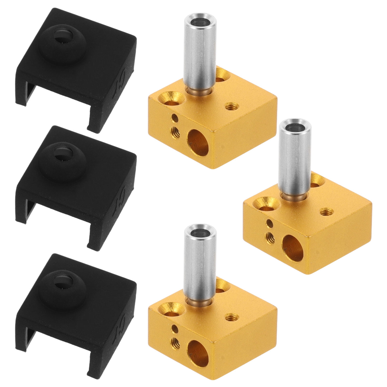 OULII 3D Printer Extruder Parts 1 Set Heat Block with Heat Break ...