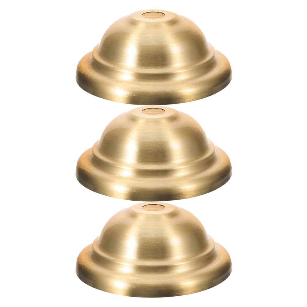 OULII 3Pcs Golden Lamp Base Plates Decorative Finials for Vintage Light ...