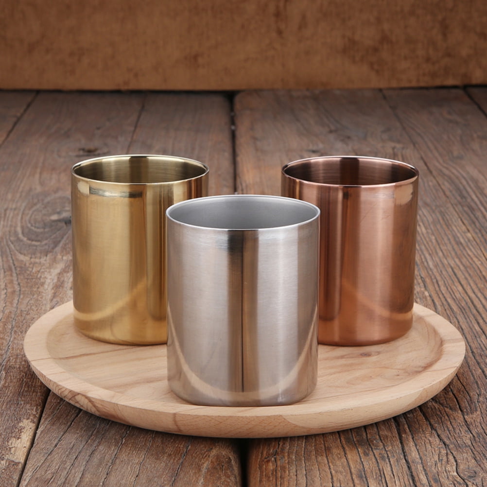 OULII 400ml Multipurpose Stainless Steel Cup without Handle Sturdy ...