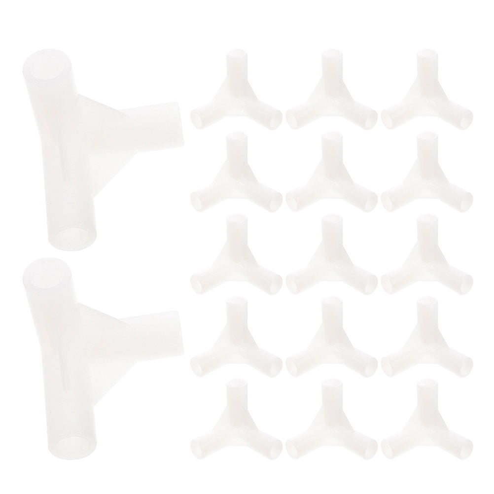 OULII Sturdy White Plastic Connectors for Outdoor Canopy Frames ...