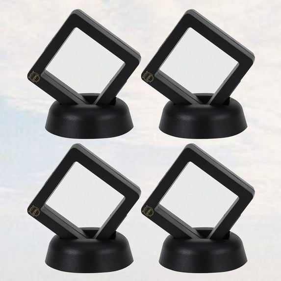 OULII 4Pcs Practical Coin Display Stand Black Lightweight Pe Material ...