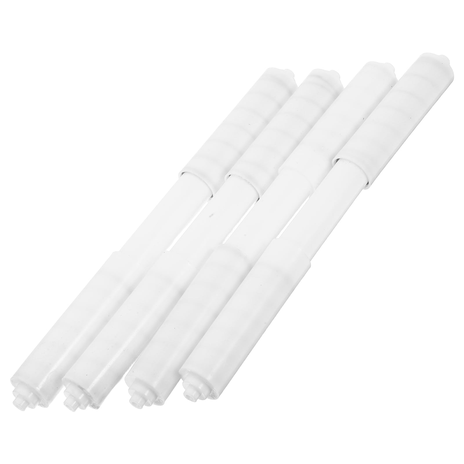 OULII 4Pcs Flexible Spring Toilet Paper Roller Rod with Tool Free ...