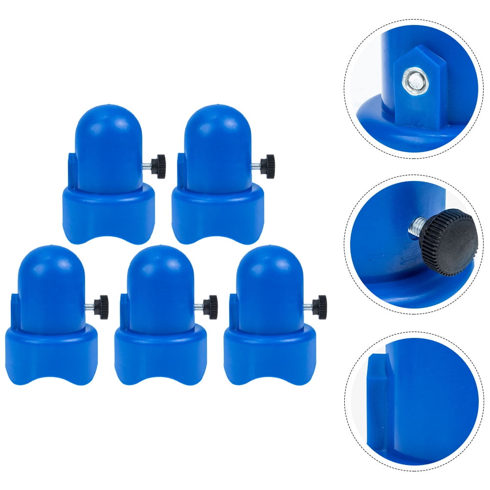 OULII 5 Sets Trampoline Enclosure Pole Caps Blue Plastic for Trampoline ...