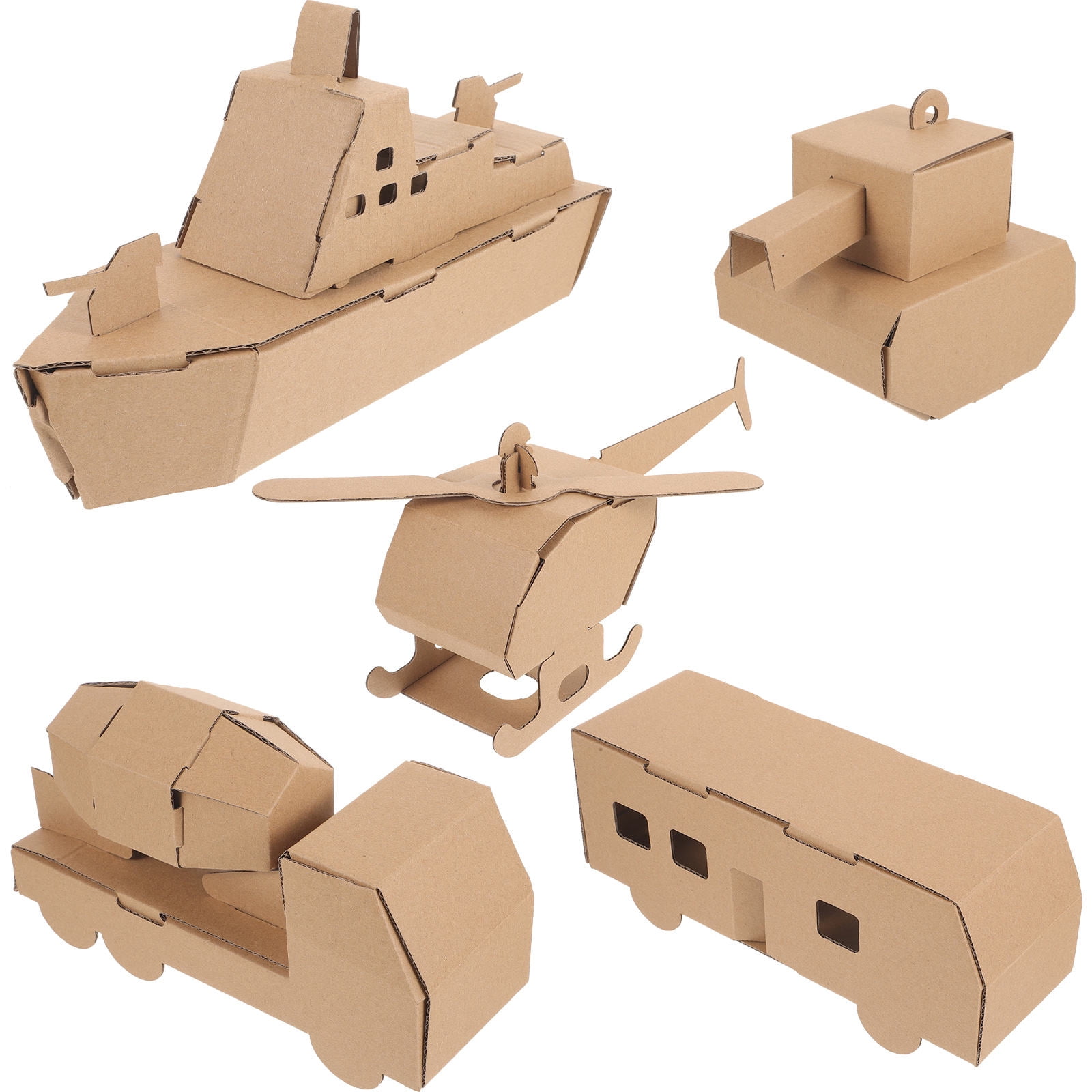 OULII 5Pcs Puzzle Car Toy Aircraft Puzzle for Office Decoration and ...