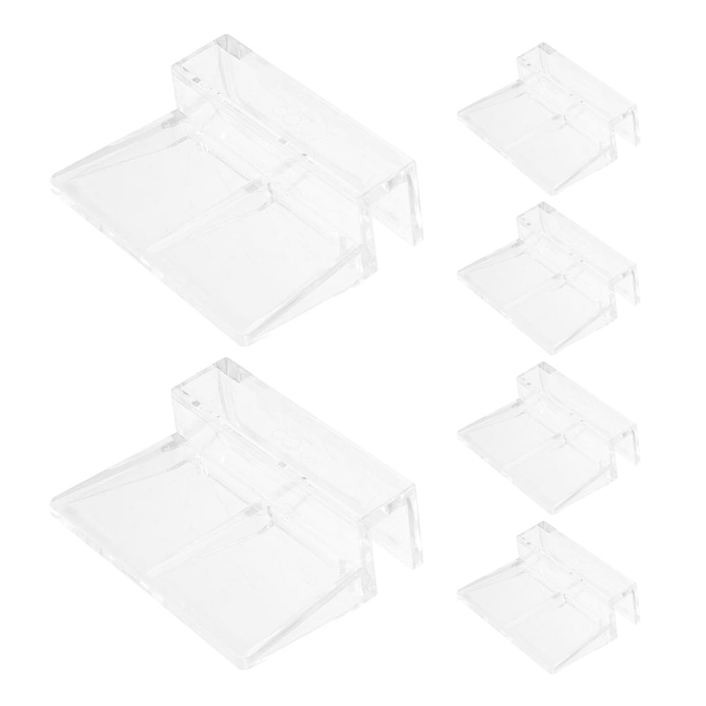 OULII 6Pcs Clear Acrylic Aquarium Lid Brackets Support Clamps for Fish ...