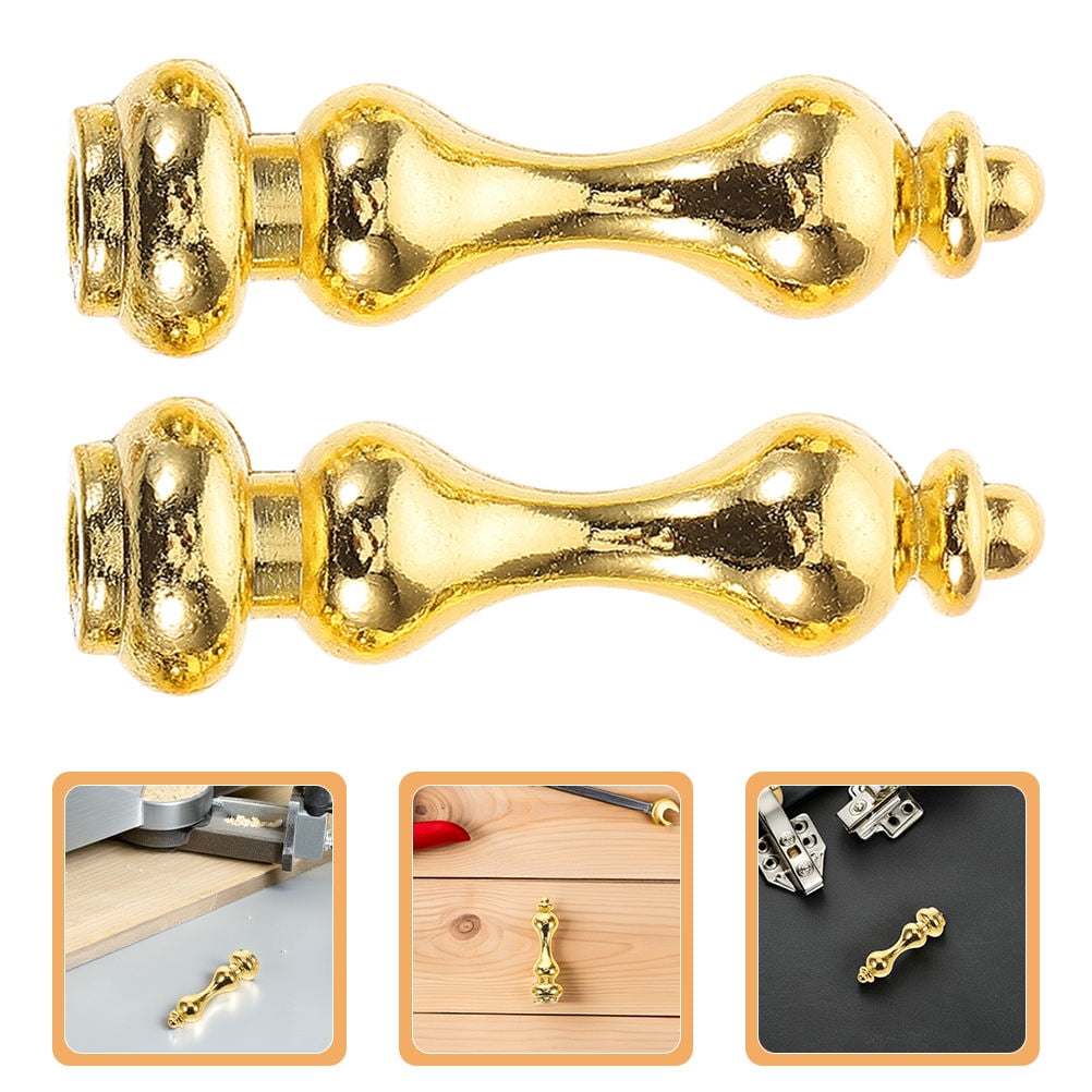 OULII 6Pcs Golden Metal Furniture Connectors Cabinet Post End Caps for ...