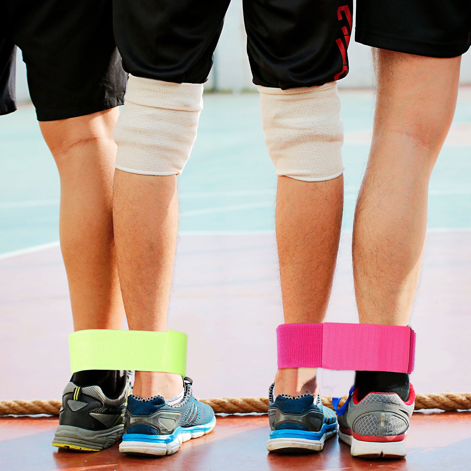 OULII 6Pcs Nylon Ropes Adjustable Legged Race Bands for Kids and ...