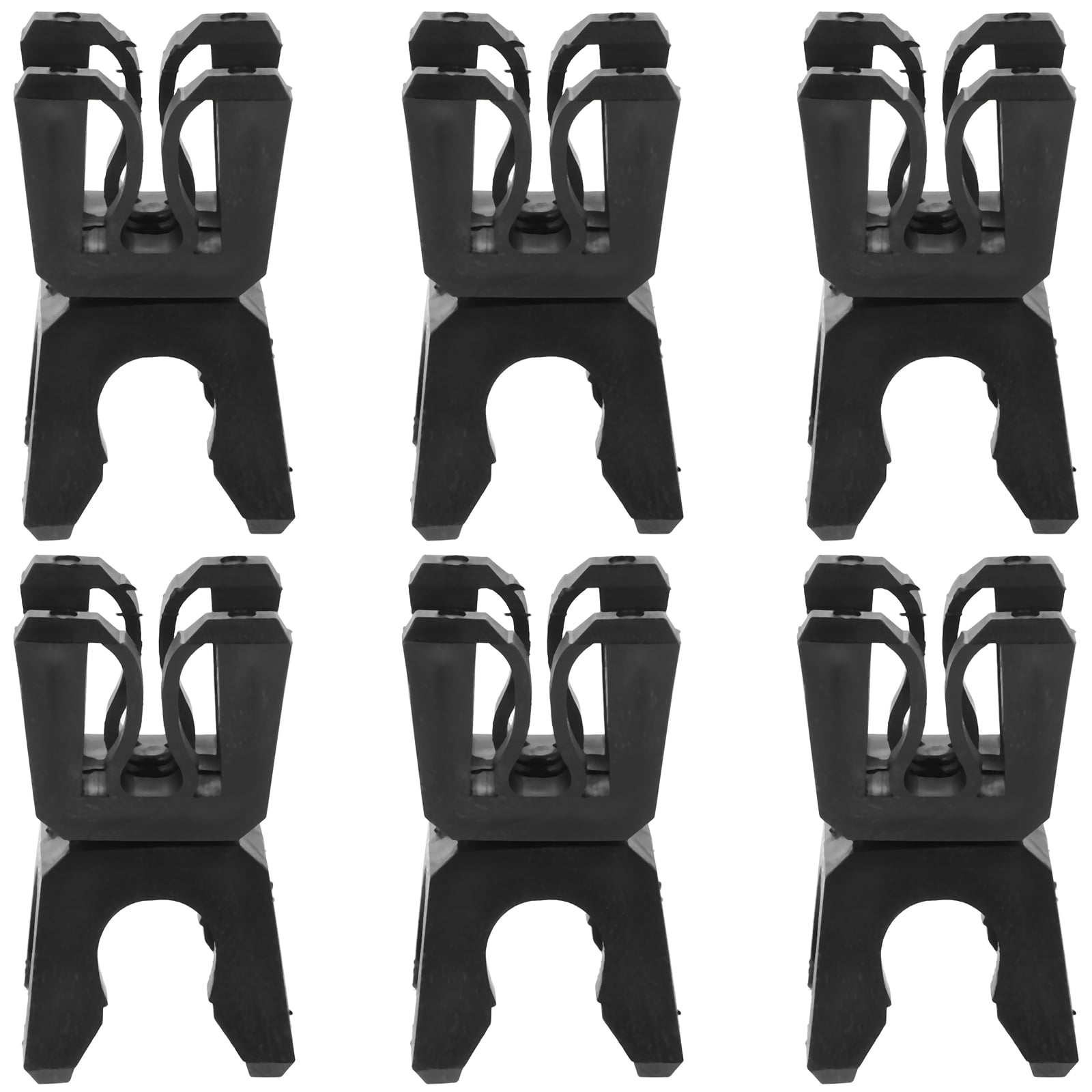 OULII 6Pcs Practice Rod Buckle Black Plastic for Football Training ...