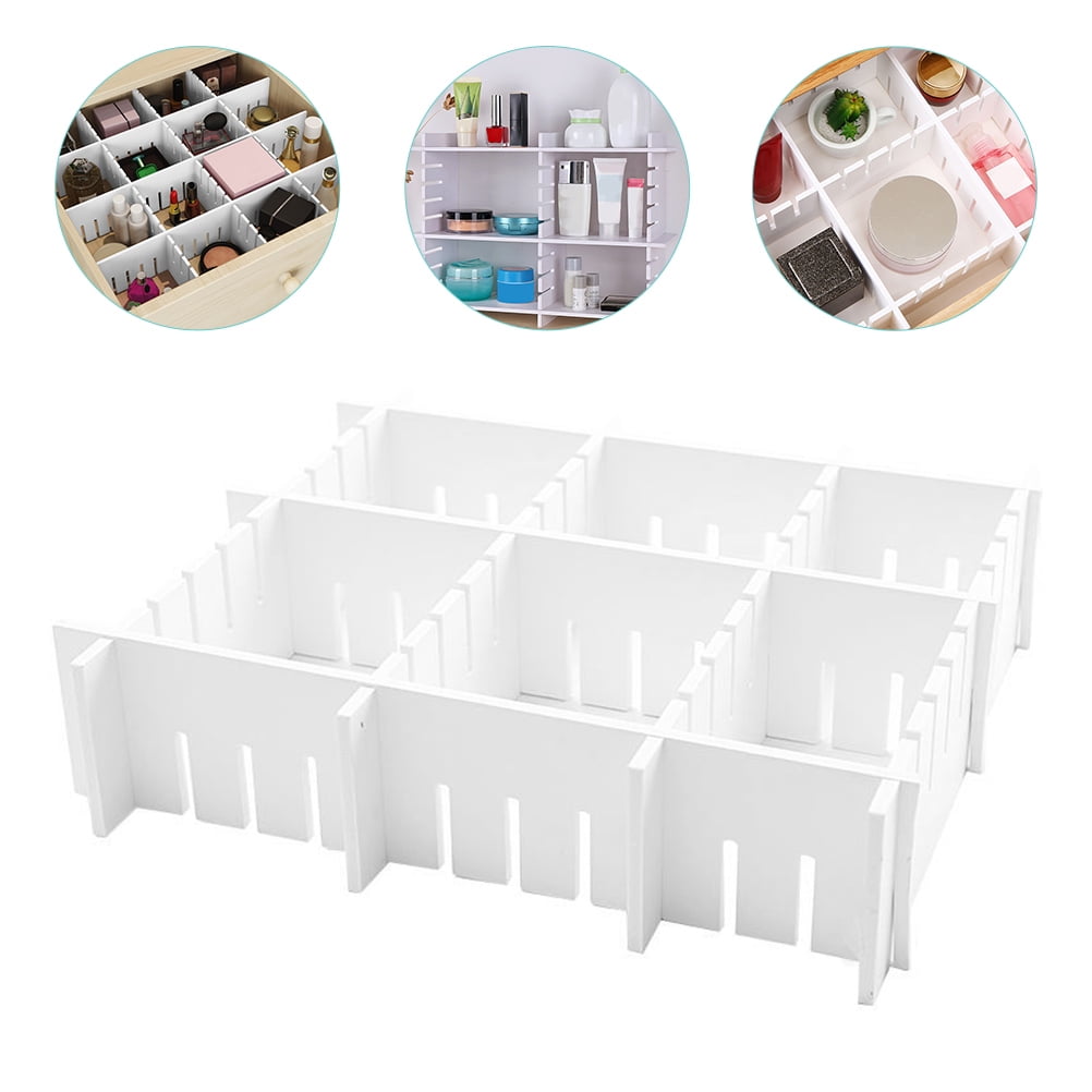 OULII 7Pcs White PVC Drawer Partition Boards for Clothes Storage ...