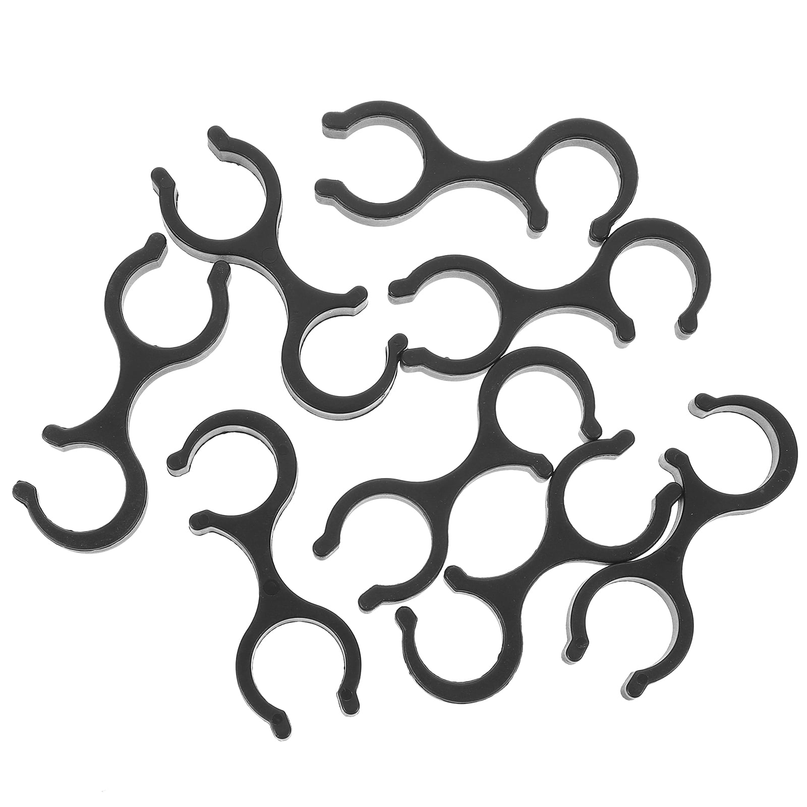 OULII Walking Pole Fastener Buckle Clamp Black 8Pack 2.4x0.8x0.3in ...