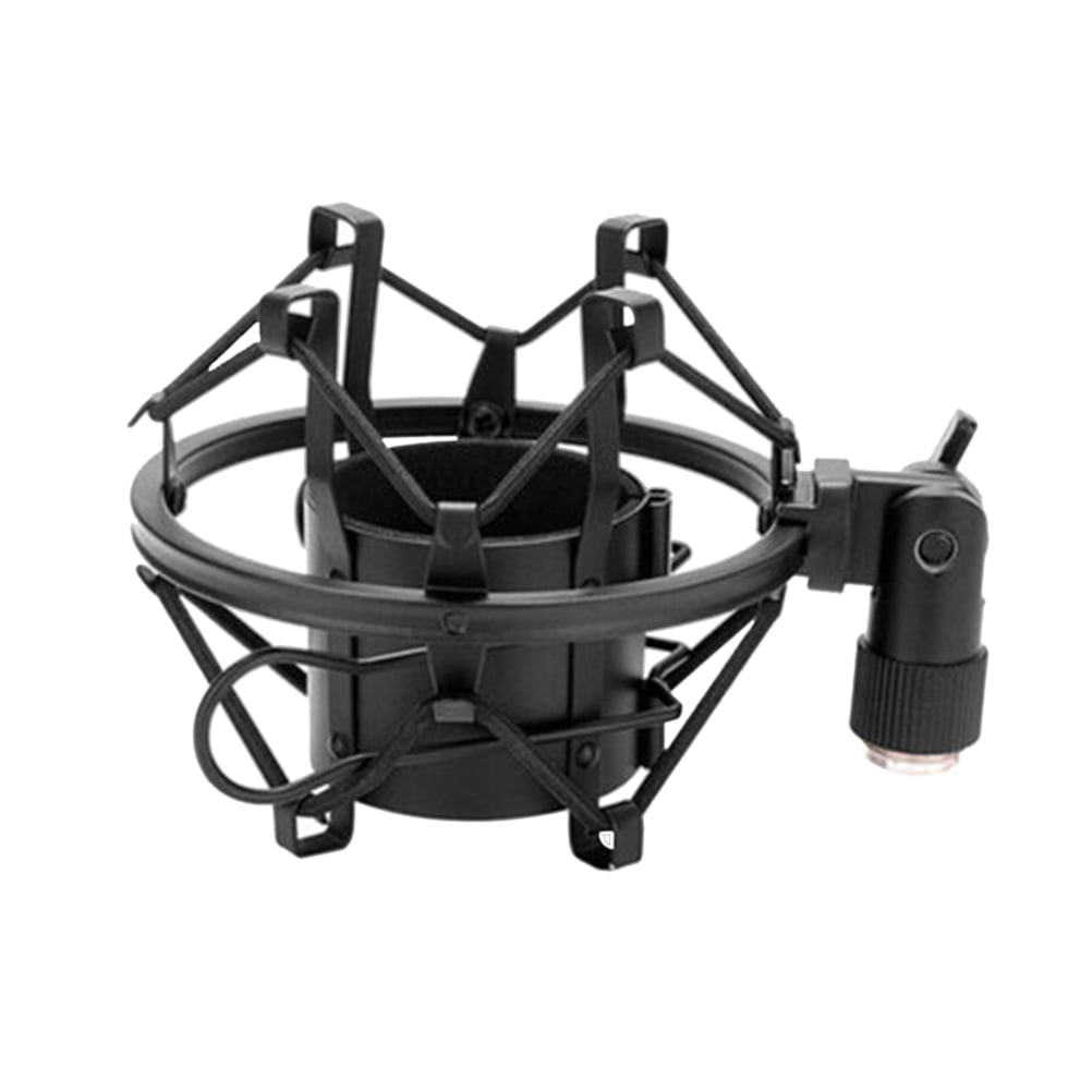 OULII Black Metal Microphone Mount for Studio Condenser Mics Easy Angle ...