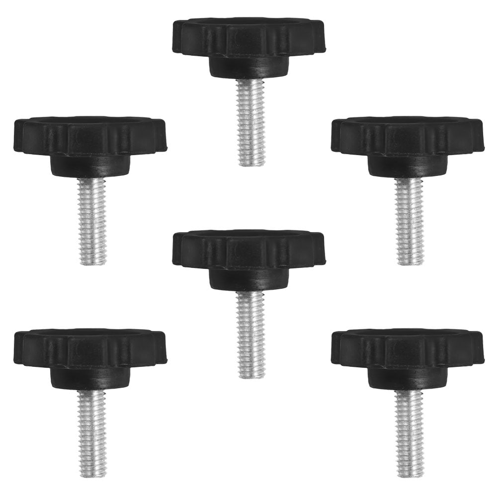 OULII Black Umbrella Screws PP Steel for Patio Enhanced Stability 6Pcs ...