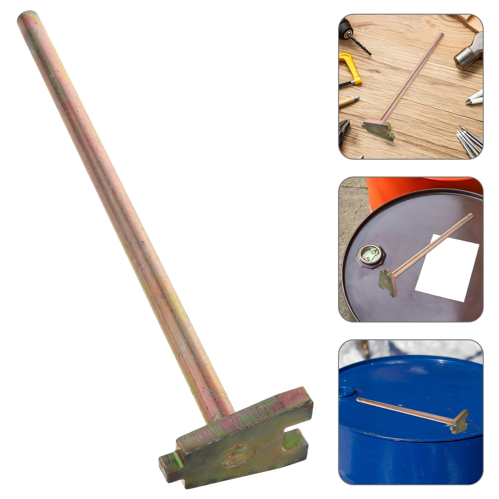 OULII Explosionproof Safety Paint Can Wrench Golden Metal Drum Lid ...