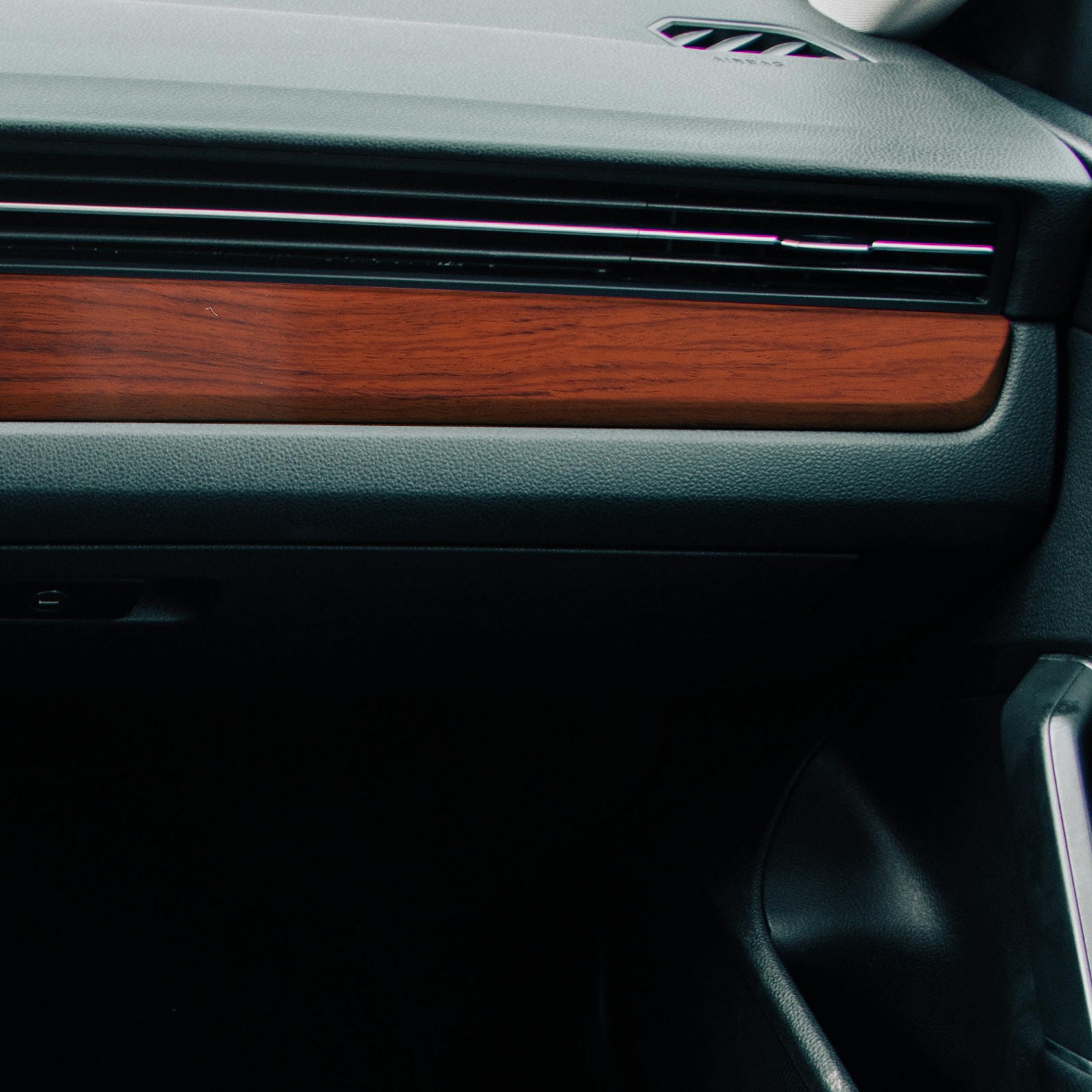 OULII Car Interior Dashboard Protection Sticker Wood Grain Wrap Easy ...