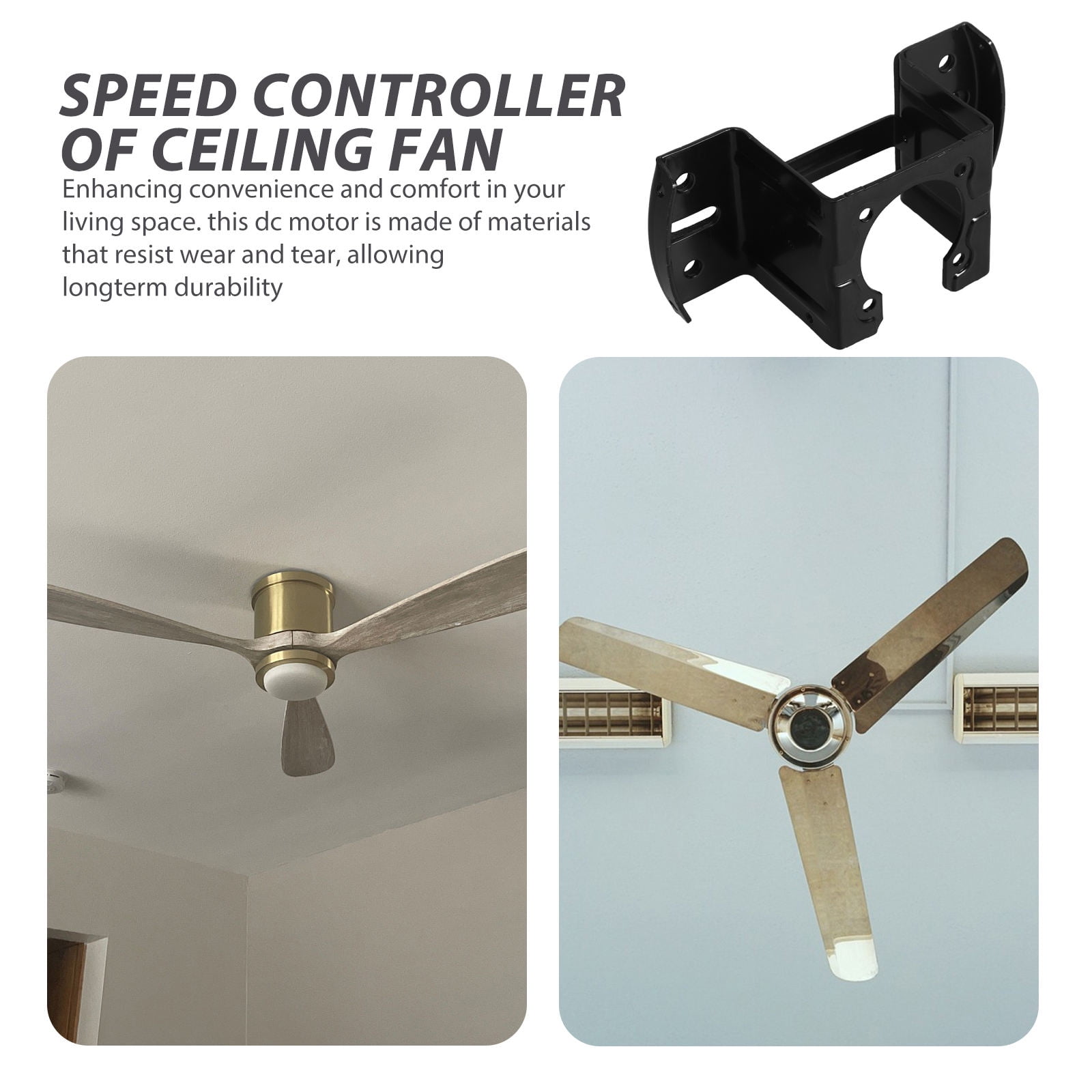 OULII Ceiling Fans Light Fixture with Ceiling Fan Mounting Brackets for ...