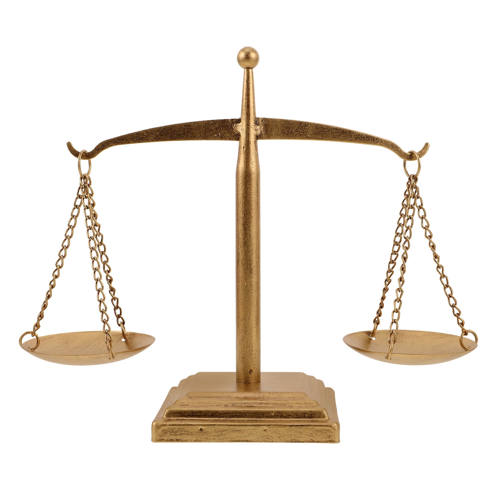OULII Iron Libra Balance Scale Decorative Sculpture Vintage Style for ...