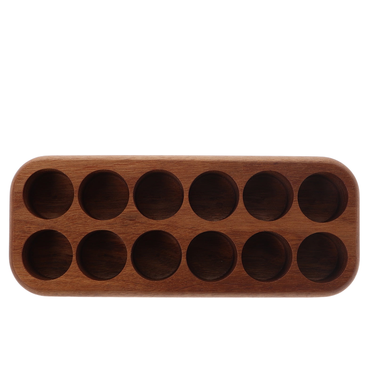 OULII Coffee Bean Storage Rack with Solid Wood Base for Coffee Station ...