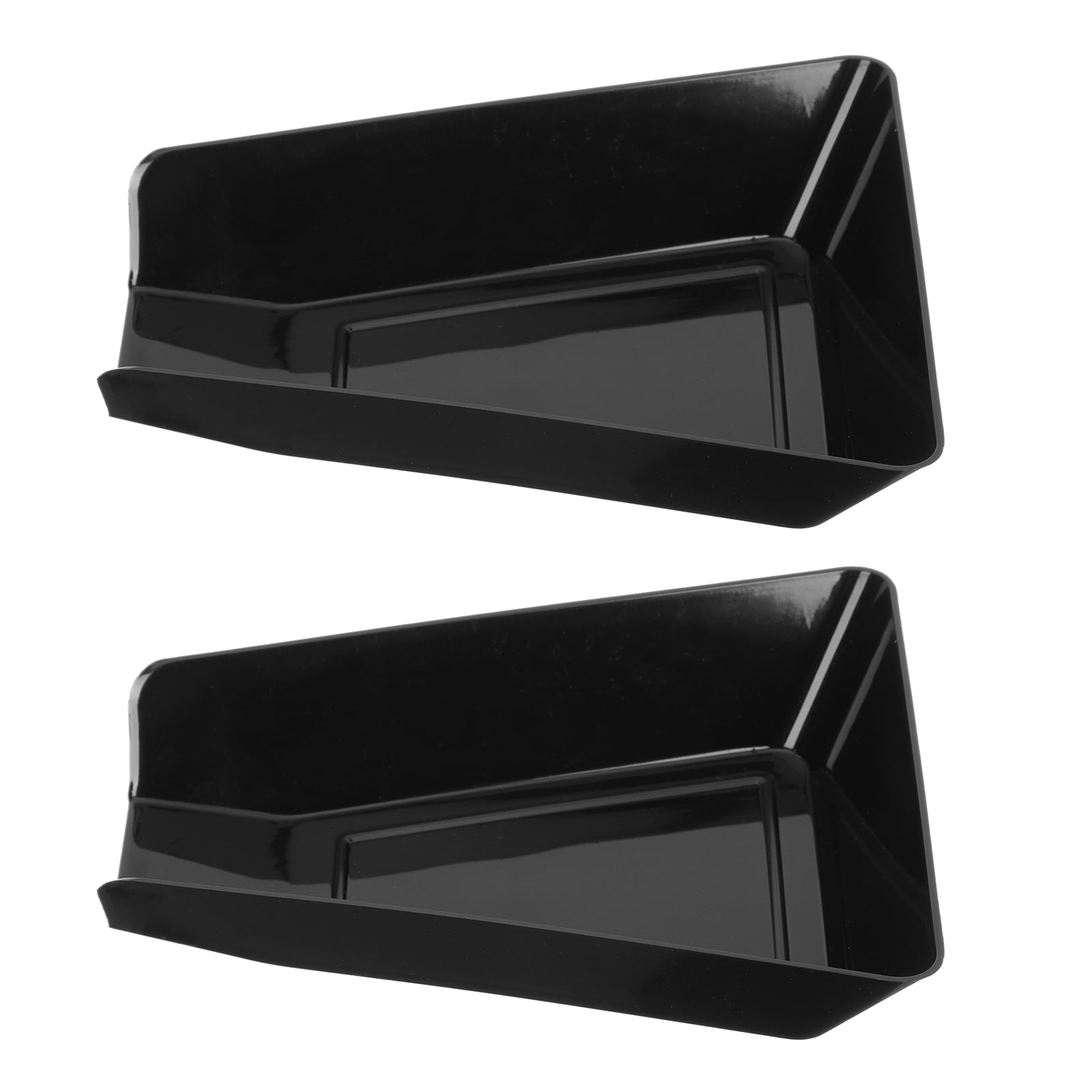 OULII Coffee Beans Storage Tray 2Pack Rectangular Black Plastic For ...