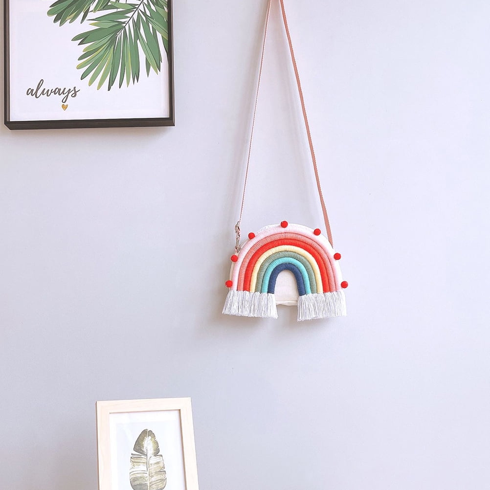 OULII Crossbody Bag Children Crossbody Purse Cute Crossbody Bag Rainbow ...