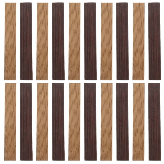 OULII Dollhouse Building Materials Rectangular PVC Mini Floor Boards Set for Creative Building ...