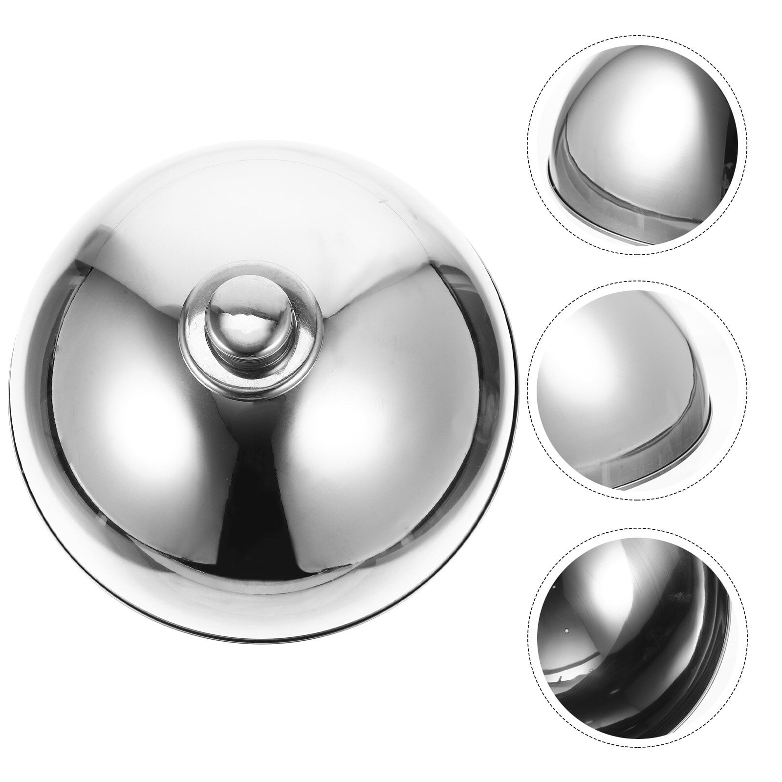 OULII Stainless Steel Food Cover Plated Silver Dome for Keeping Food ...
