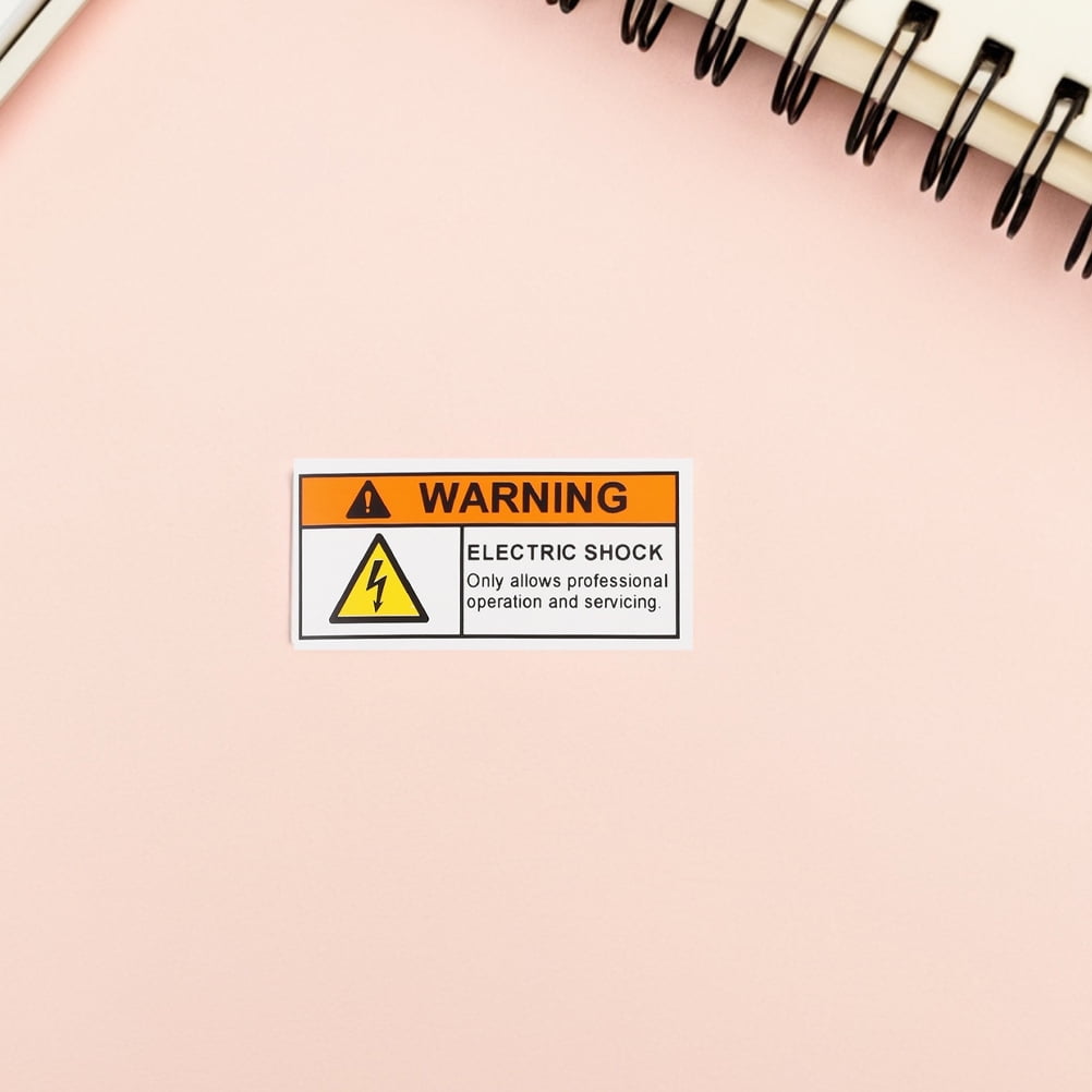 OULII Electrical Safety Warning Label High Voltage Danger Sign ...