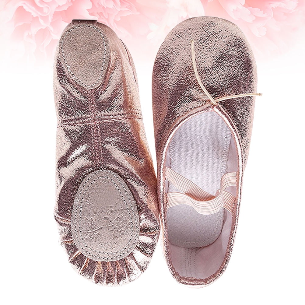OULII Elegant Pink PU Dancing Shoes Non Sliding Design Perfect for ...