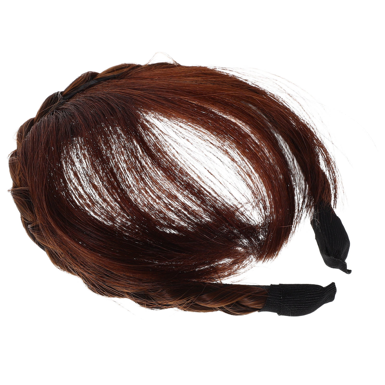 OULII Durable Light Brown Synthetic Fringe Hair Extensions for Women's ...