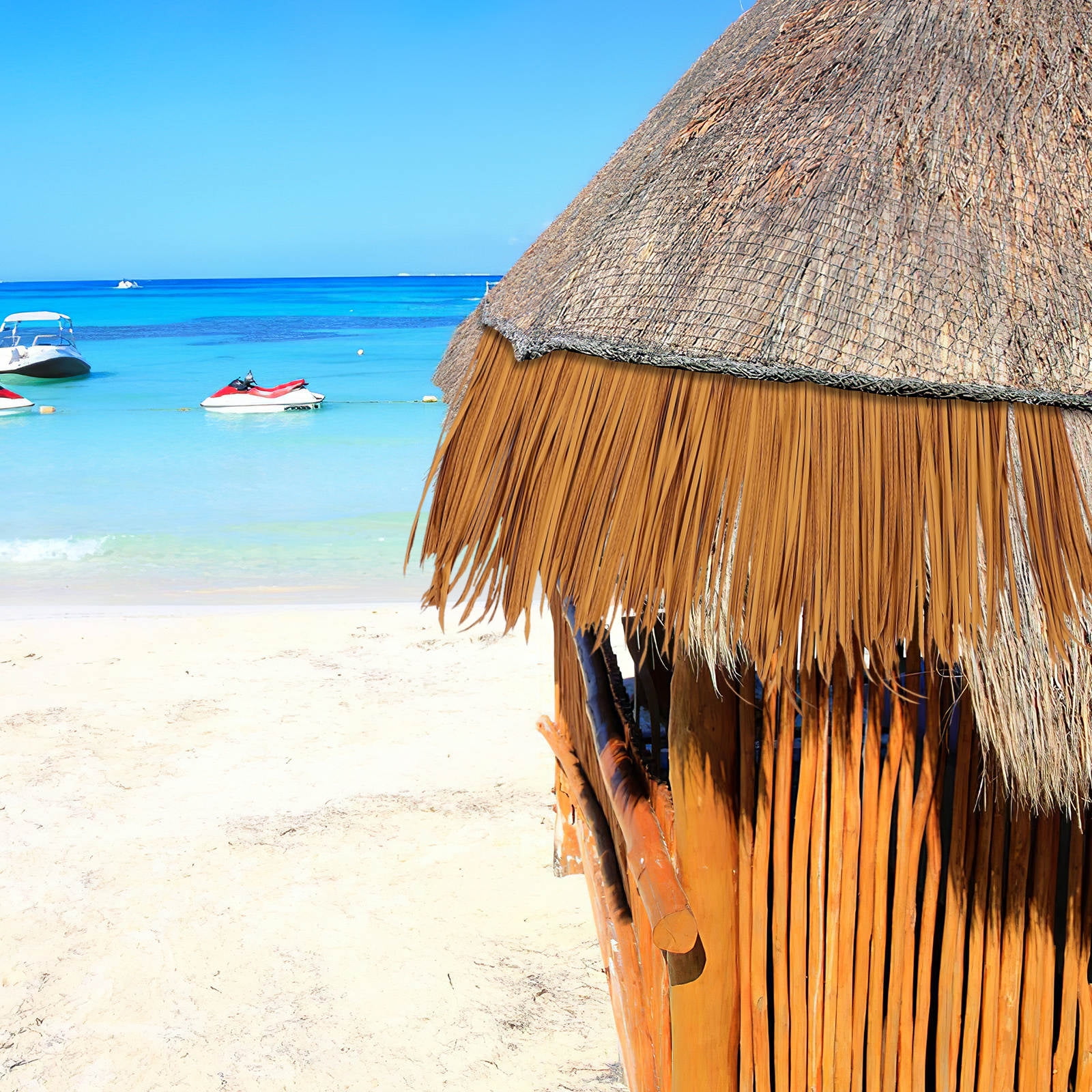 OULII Garden Fake Thatch Roof Cover Khaki for Decorative Use and ...