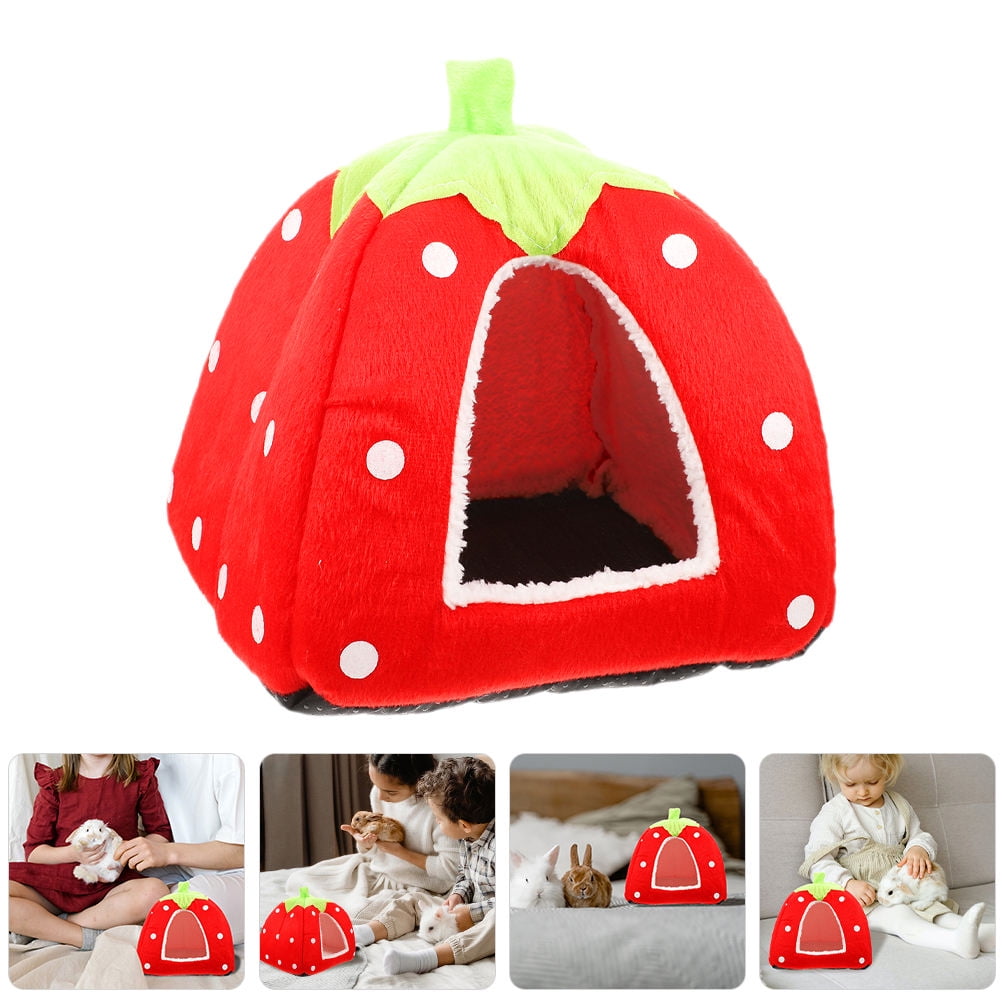 OULII Guinea Pig Bed Cave Warm Cozy House Hideout for Dwarf Ferret ...