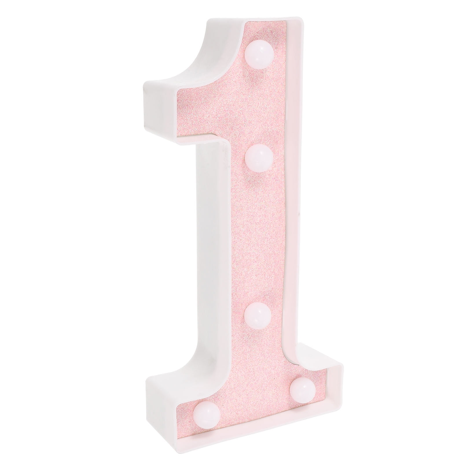 OULII LED Number Light Sign Decorations Rose Gold Plastic for ...
