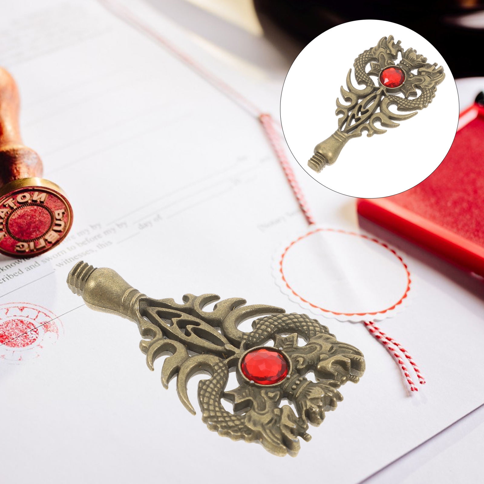 OULII Metal Wax Seal Handle Replacement Seal Stamp Handle Antique ...