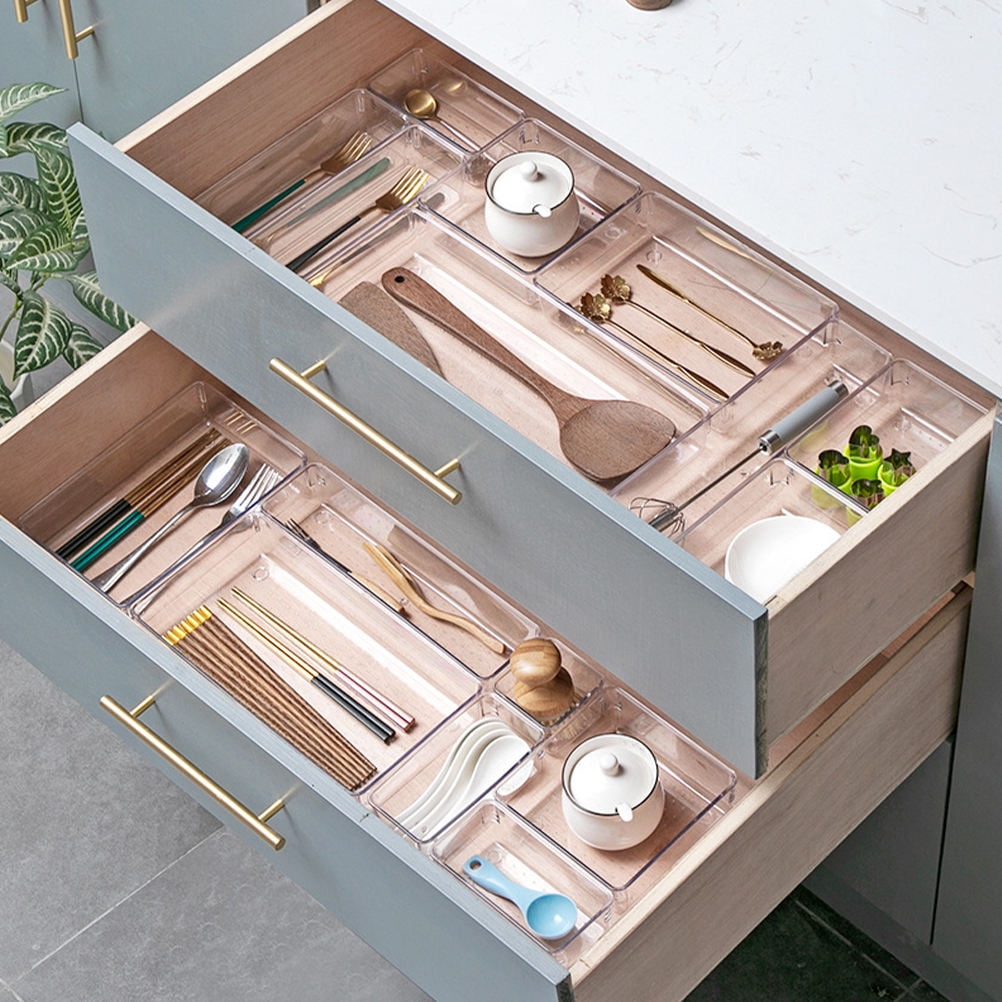 OULII Organizers And Storage Drawers Transparent Drawer Organizer Set ...