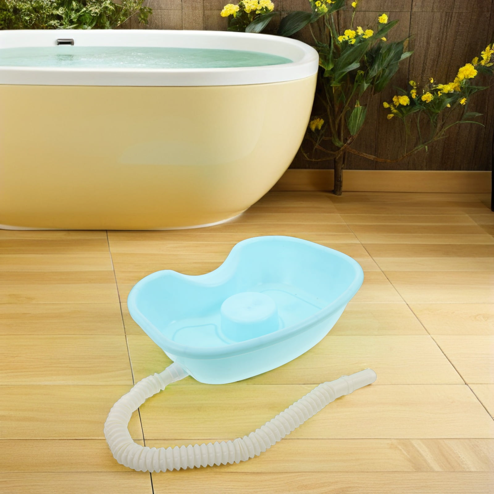 OULII Portable Hair Washing Tray with Neck Support, Plastic Shampoo ...