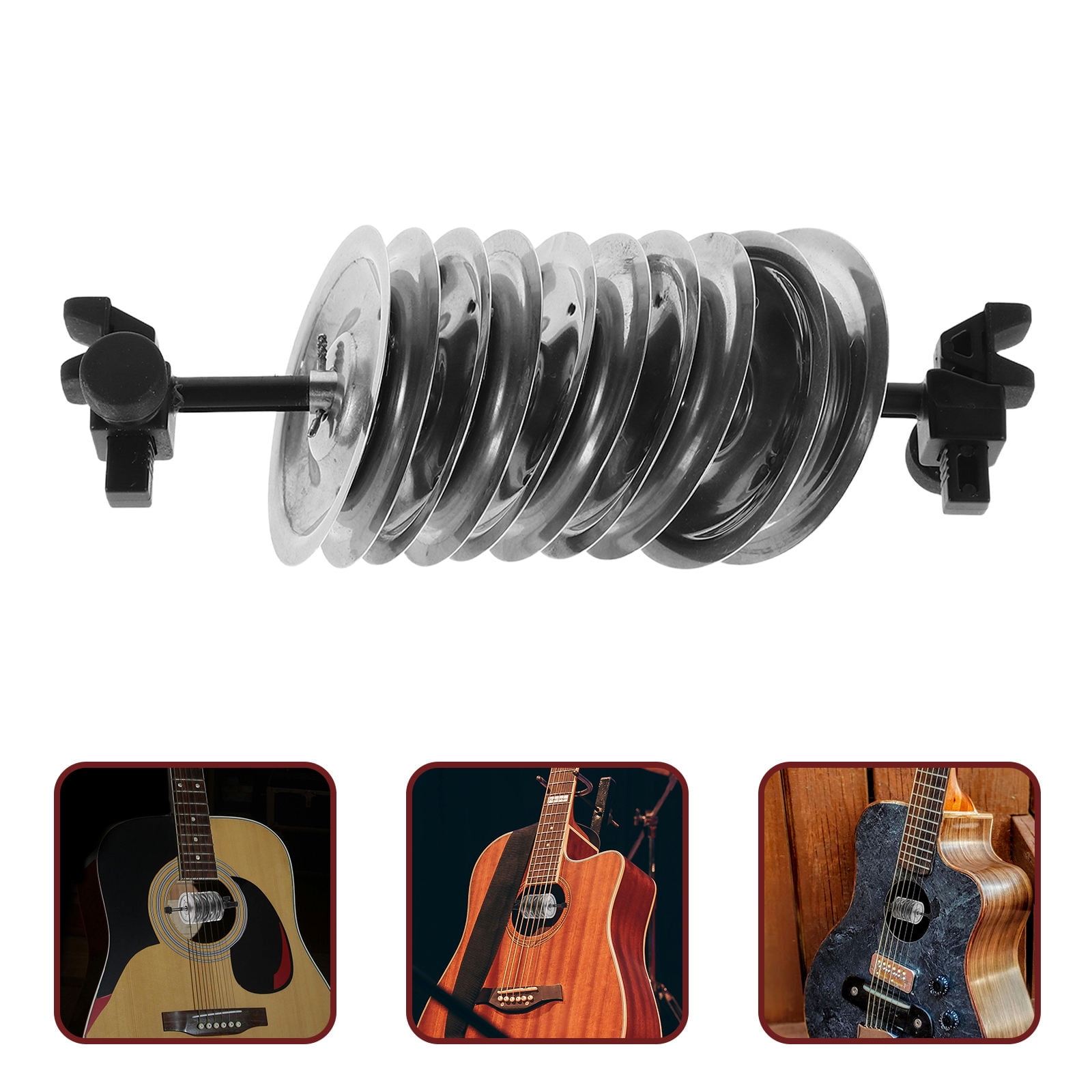 OULII Feedback Reducer for Acoustic Guitar Silver Bell 1Pcs Music ...