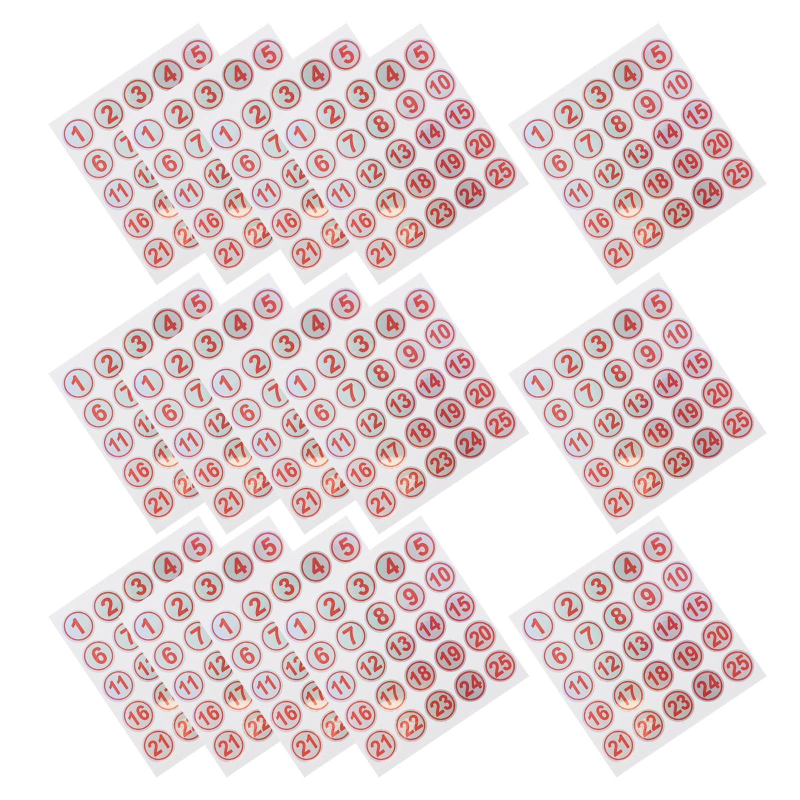 OULII Removable Self Adhesive Number Stickers for Indoor and Outdoor ...