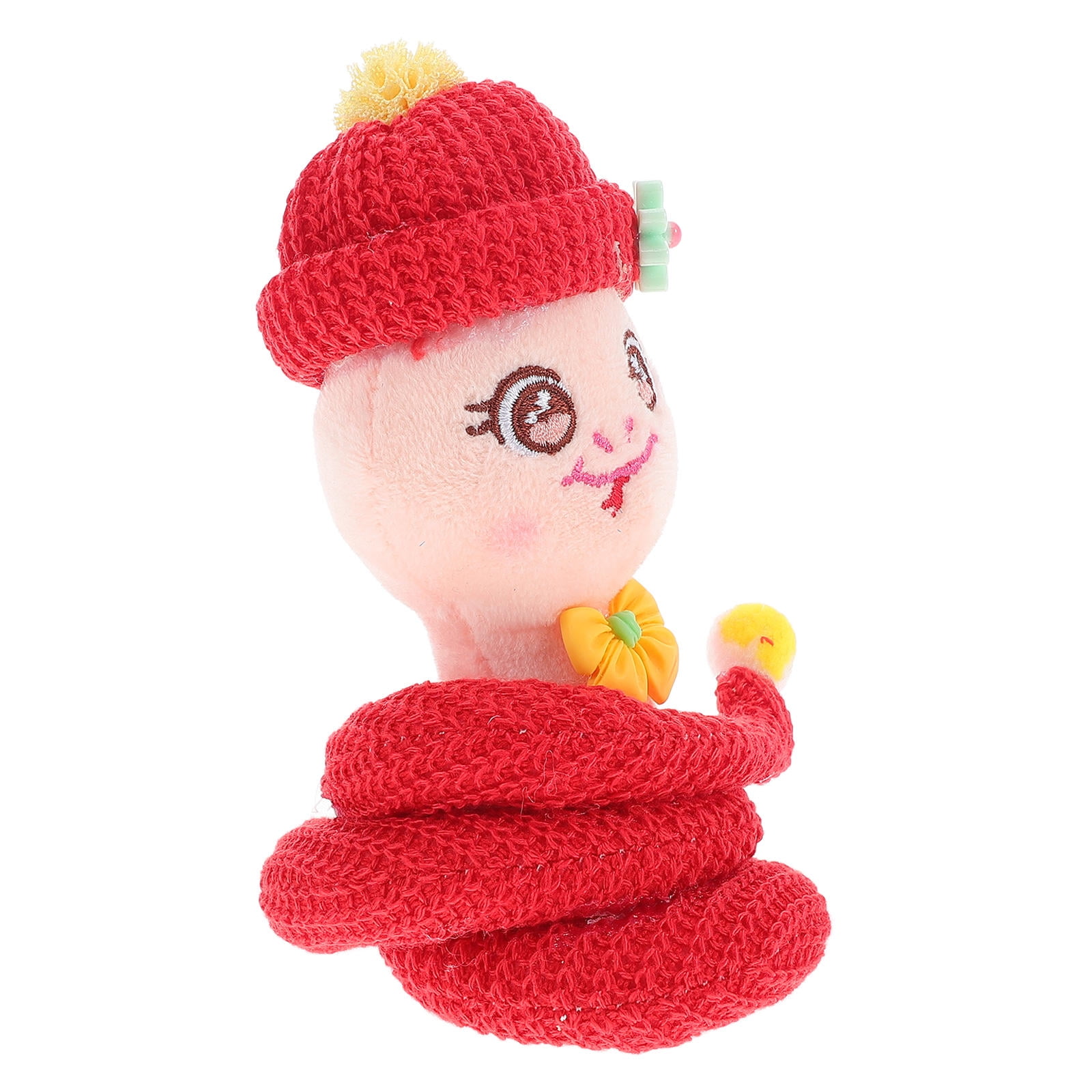 OULII Soft Fluffy Snake Stuffed Animal Chinese New Year Decoration 2025 ...