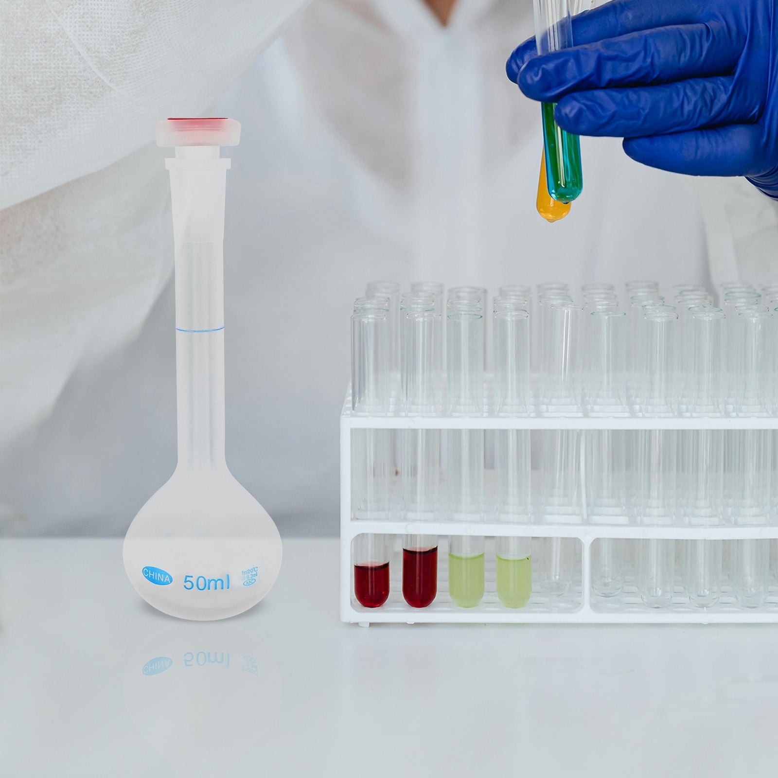 OULII Test Volumetric Flask For Laboratory Science Measuring Bottle ...