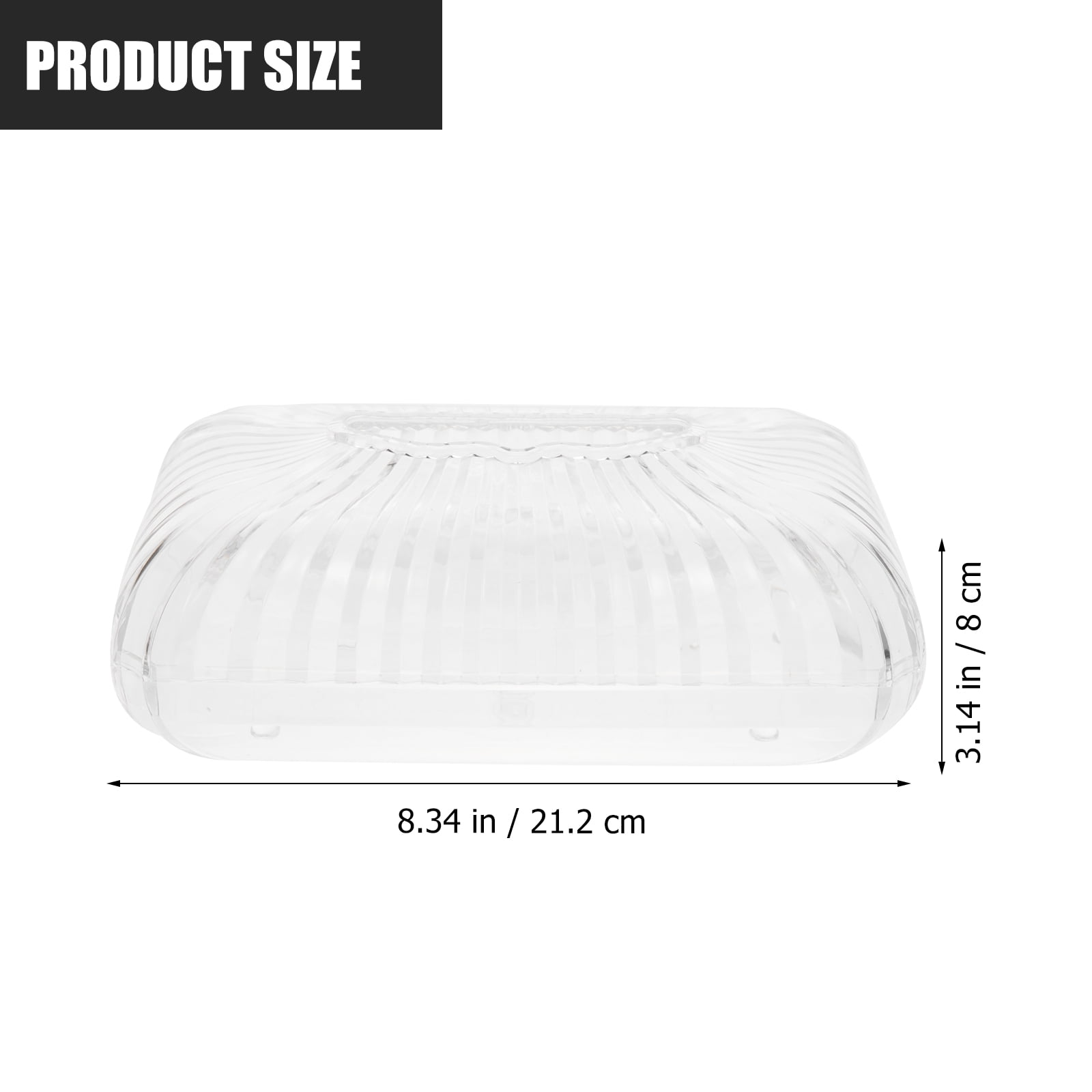 OULII Tissue Dispenser Box 1Pack Modern Rectangular Tissue Box for Home ...