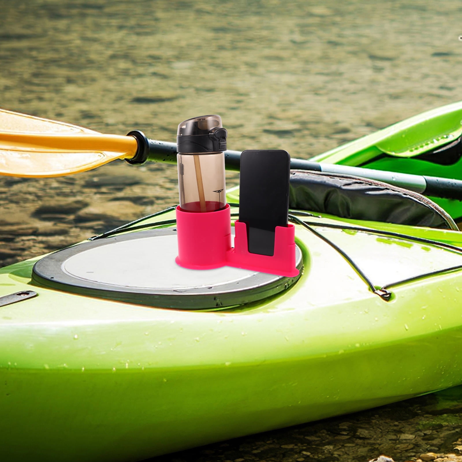 OULII Universal Kayak Cup Holder with Phone Holder Compact Design for ...