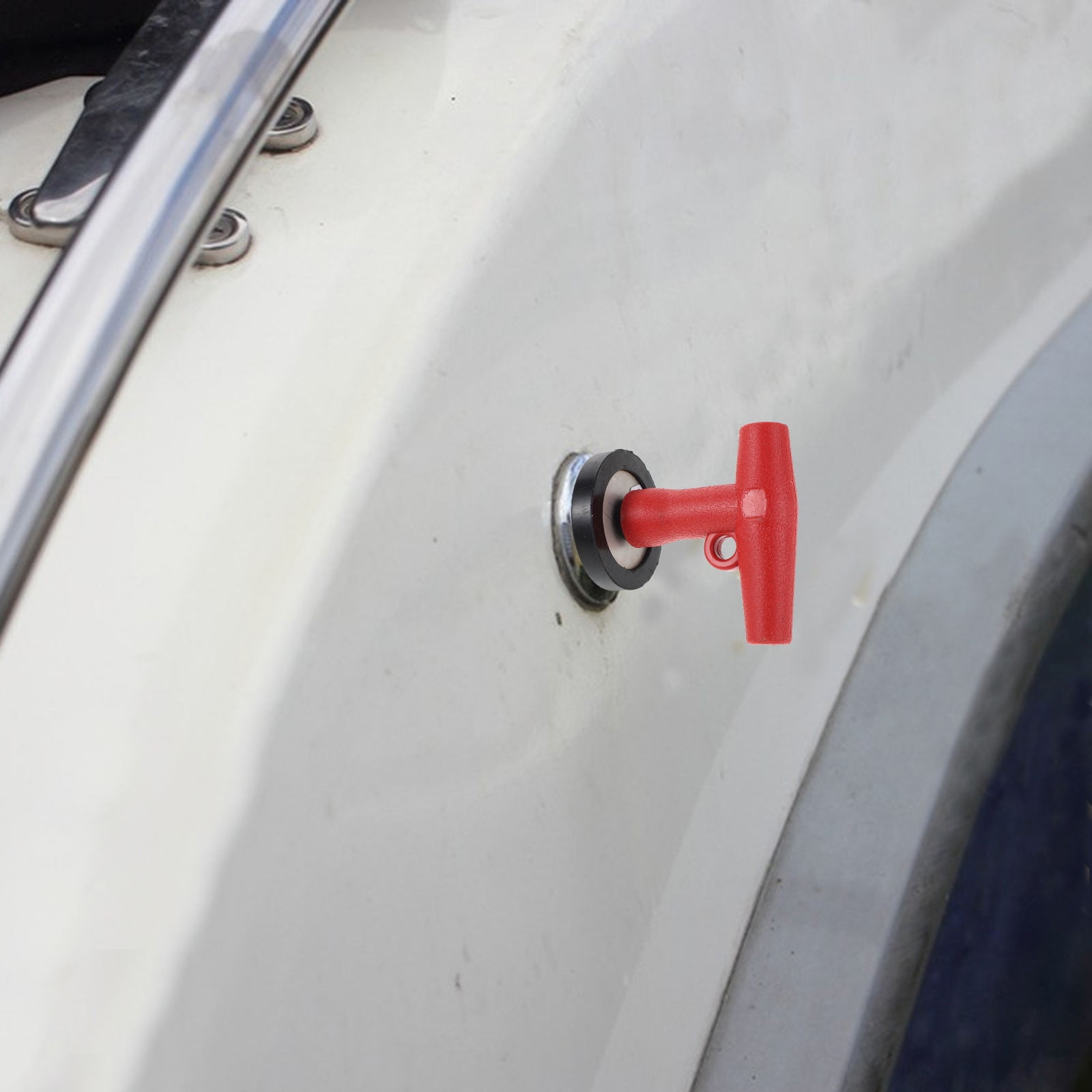 OULII Marine Boat Drain Plug Red Plastic with Stainless Steel T Handle ...