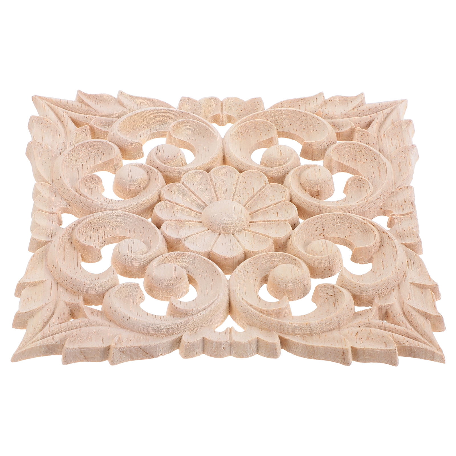 OULII Khaki Solid Wood Decorative Trim with Handcarved Patterns for ...